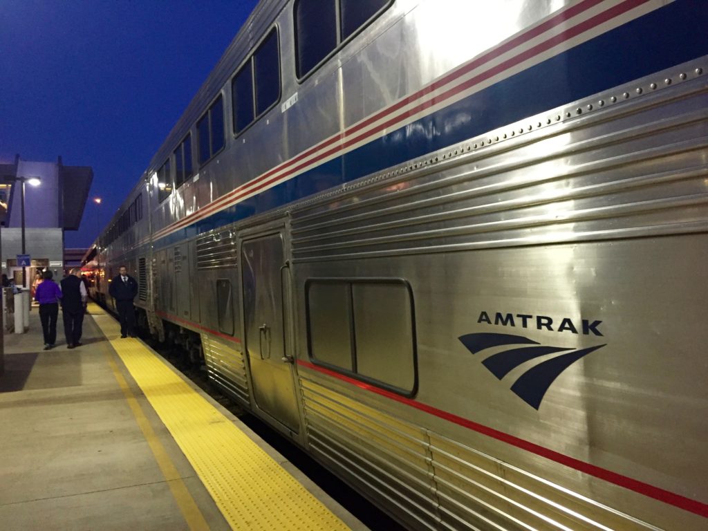St. Louis Gateway Arch Sets the Scene Aboard Amtrak Train